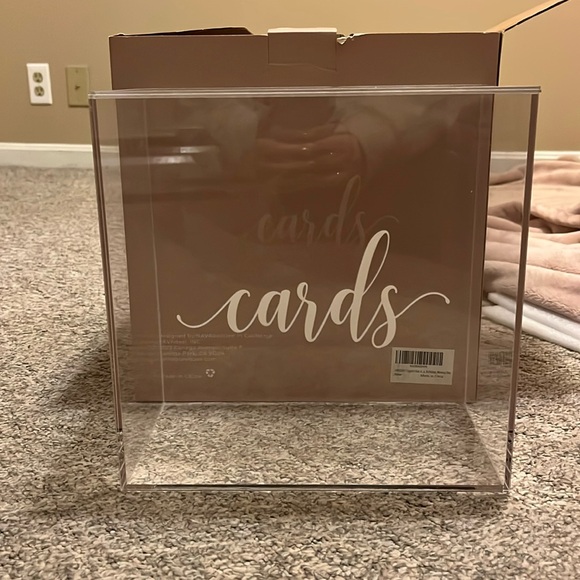 Other | Clear Acrylic Card Box | Poshmark
